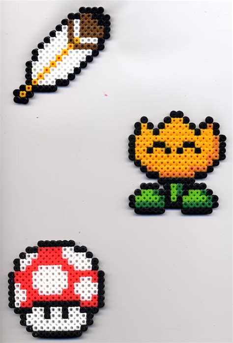 Mario Items In Perler Beads By Bluekecleon15 On Deviantart