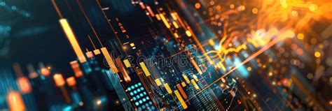 Stock And Forex Trading Chart Digits Numbers Bearish And Bullish Candles Data And Digital