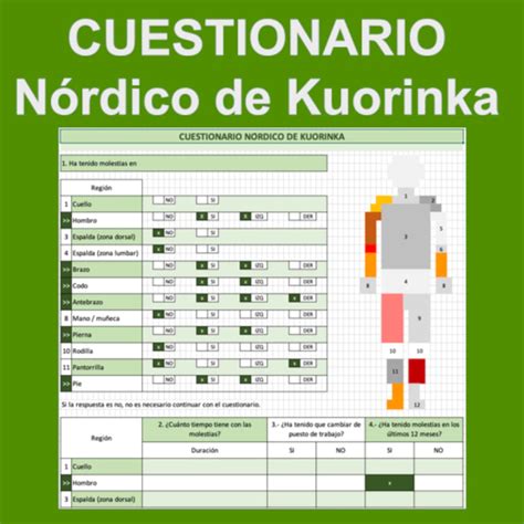 Cuestionario Nórdico De Kuorinka Comprar En Catehe