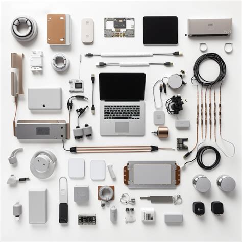 Premium Ai Image Free Vector Computer Parts Decorative Icons Set