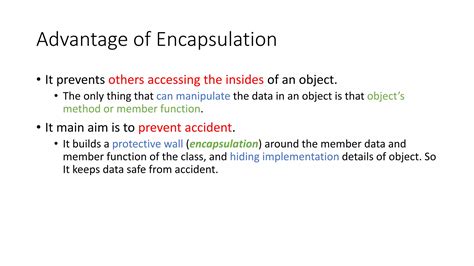Oop Lec 08 Encapsulation Information Hiding Pptx Programming