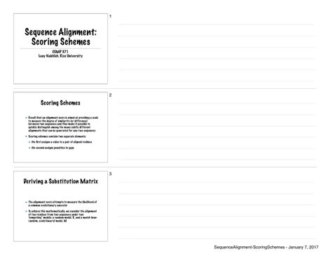PPT Sequence Alignment Scoring Schemes COMP Luay Nakhleh Rice PowerPoint Presentation