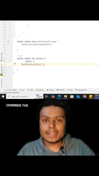 how to override return statements in java coding java programming