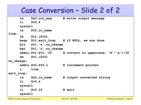 ppt mips assembly language programming powerpoint presentation free