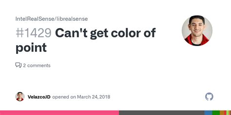 Cant Get Color Of Point · Issue 1429 · Intelrealsenselibrealsense · Github