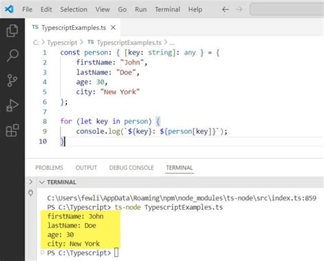 How To Use Forin Loops In Typescript