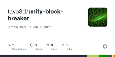 Github Tavo3dunity Block Breaker Simple Unity 2d Block Breaker