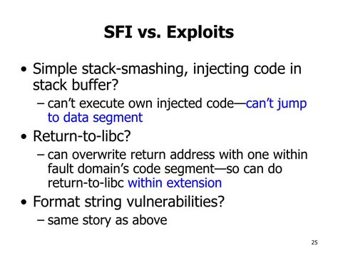 Ppt Sandboxing Untrusted Code Software Based Fault Isolation Sfi