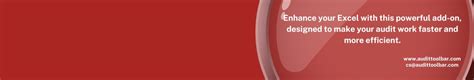 Audittoolbar Deriskyouraudit Spreadsheetdrama The Audit Toolbar