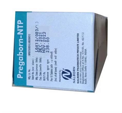 Pregaborn Ntp Nortriptyline Pregabalin Tablets At ₹ 2500 Box Pregabalin Nortriptyline Tablets