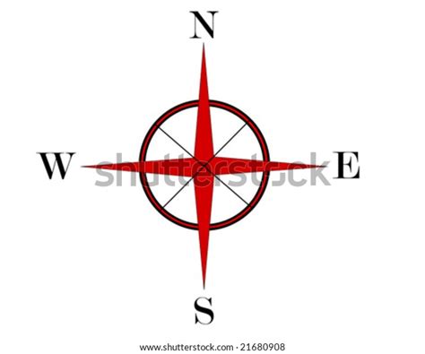Elegant Map Compass Stock Vector Royalty Free 21680908
