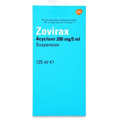 Zovirax 200 Mg Suspension 125 Ml Nahdi