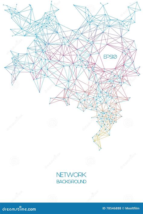 Network Abstract Polygonal Background Stock Vector Illustration Of Diagram Background 78546888