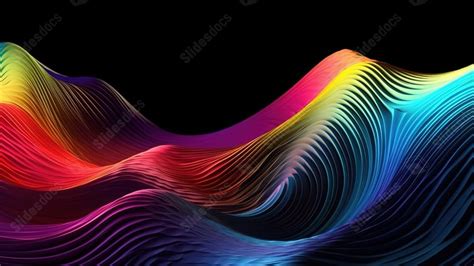 Lively 3d Wave Designs That Evoke Motion Powerpoint Background For Free