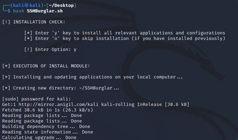 github c dr4gon sshburglar this is a penetration testing program written in shell script to