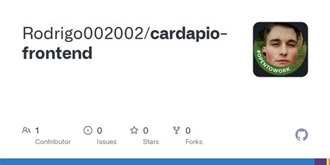 Github Rodrigo002002 Cardapio Frontend
