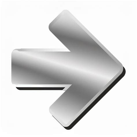 Premium Vector An Arrow With A Metallic Texture Style