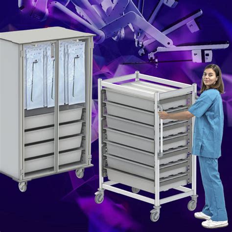 Hospital Trolley Carts For Da Vinci Instruments Pegasus Medical