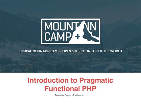 Introduction To Pragmatic Functional Php Speaker Deck