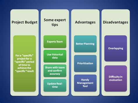 Project Budget Process Tips And Example Advantages And Disadvantages