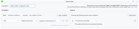 Block Specific Hosts Fiddler Everywhere
