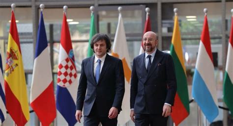 საქართველოს მომავალი Eu შია არ გაუშვათ ხელიდან ისტორიული შანსი მიშელი კობახიძეს