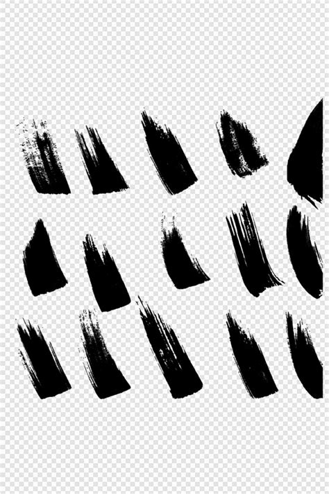 中国风笔触水墨笔刷水墨飞白笔触