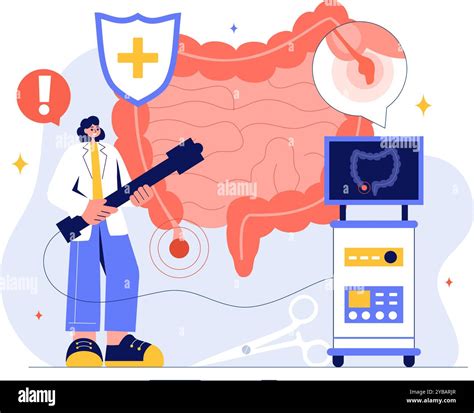 Appendicitis Vector Illustration Featuring Inflammation Of The Appendix