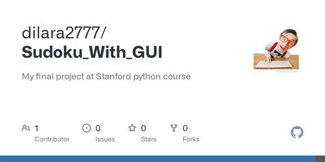 Github Dilara2777sudokuwithgui My Final Project At Stanford Python Course