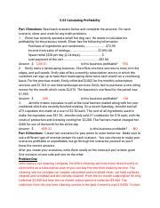 Calculating Business Profitability Scenarios And Solutions Course Hero