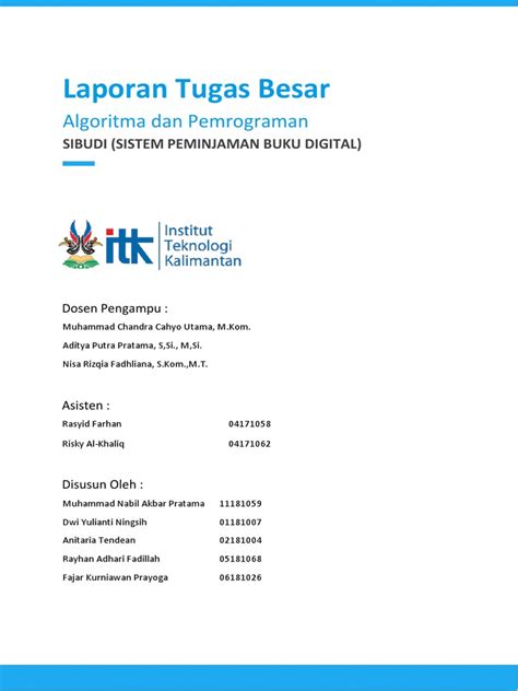 Laporan Tugas Besar Algoritma Dan Pemrograman Pdf
