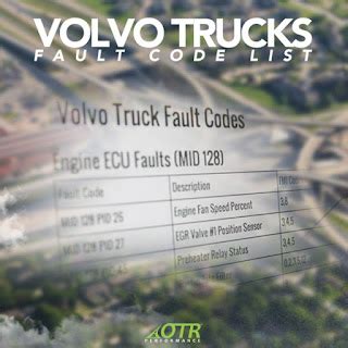 OTR Performance Blog Volvo Truck Fault Code List