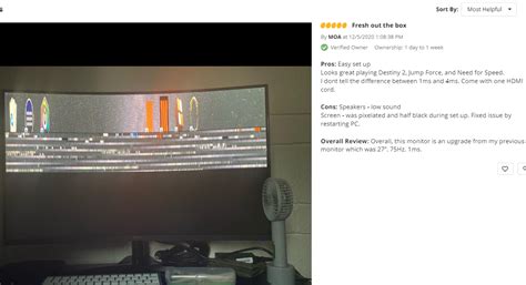 I Wonder If The Reviewer Knows It S Not Supposed To Look Like This R Monitor