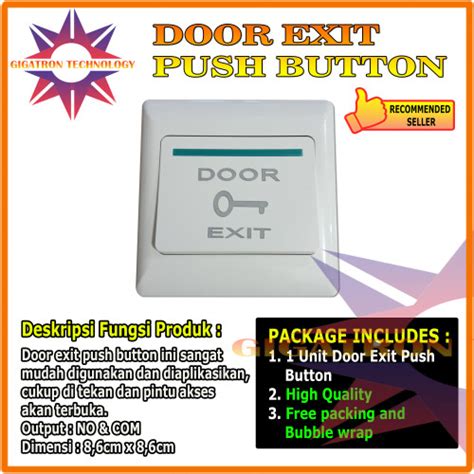Promo Tombol Exit Push Button Tombol Bel Exit Button Pintu Access Door Kota Tangerang
