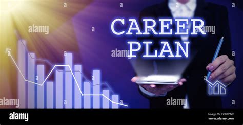 Conceptual Caption Career Plan Word Written On Ongoing Process Where