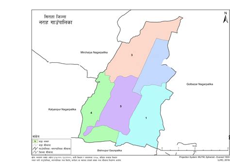 Map Of Naraha Rural Municipality Siraha Nepal Nepal Archives
