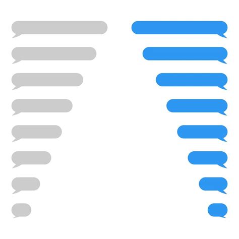 Message Bubble Template Design For Website Or Messenger Chat Vector