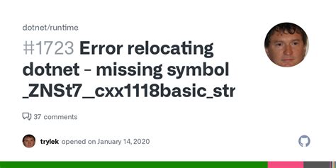 Error Relocating Dotnet Missing Symbol Znst7cxx1118basicstringstreamicst11char
