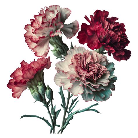 카네이션 꽃 그림 카네이션 꽃들 꽃다발 Png 일러스트 및 이미지 에 대한 무료 다운로드 Pngtree