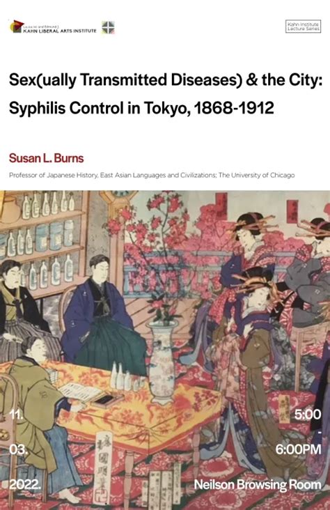 Sexually Transmitted Diseases And The City Syphilis Control In Tokyo