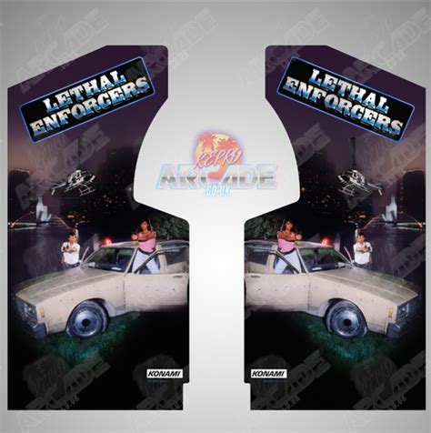 Lethal Enforcers Arcade Side Art Vinyl Reproarcade