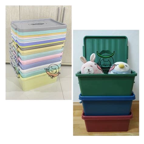Jual Kontainer Box Plastik Sedang Ukuran 16 Liter Kotak Serbaguna Storage Box Organizer Box