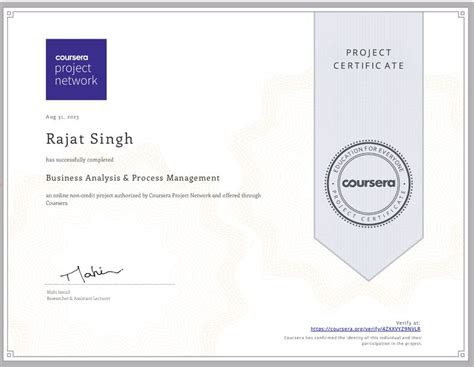 Rajat Singh On Linkedin Coursera Businessanalysis Processmanagement