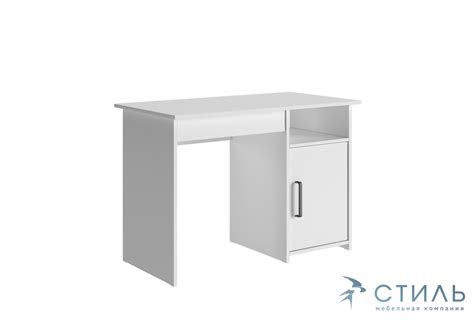 Купить Стол письменный Лик 5 СП 2 Белый гладкий МК Стиль в Минске