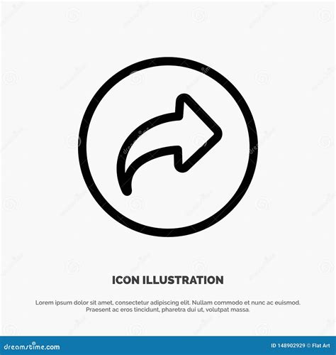 Basic Arrow Right Ui Line Icon Vector Stock Vector Illustration Of Right Ragged 148902929