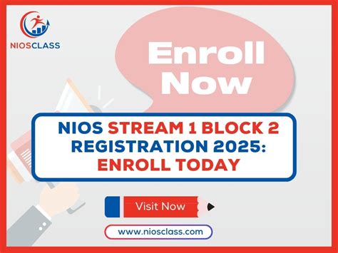 NIOS Stream Block Registration Enroll Today