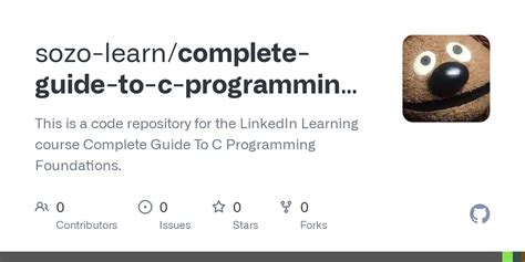 Github Sozo Learncomplete Guide To C Programming Foundations This