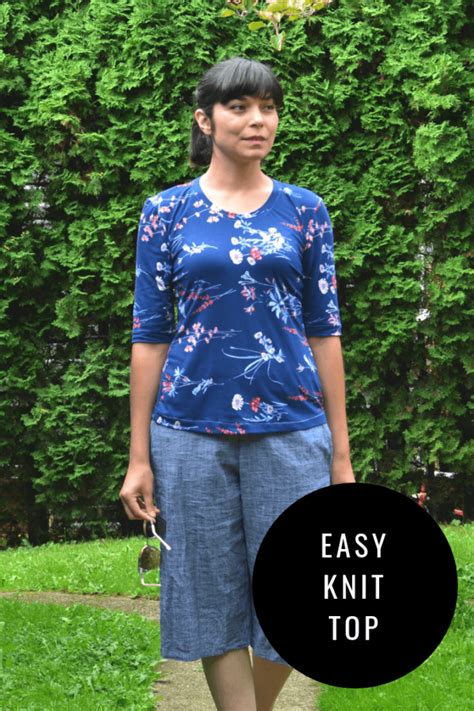 Easy Knit Top On The Cutting Floor Printable Pdf Sewing Patterns And Tutorials For Women