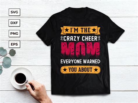 Im The Crazy Cheer Mom Everyone Warned Graphic By Deluardesign