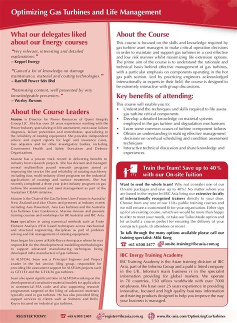 Optimizing Gas Turbines And Life Management